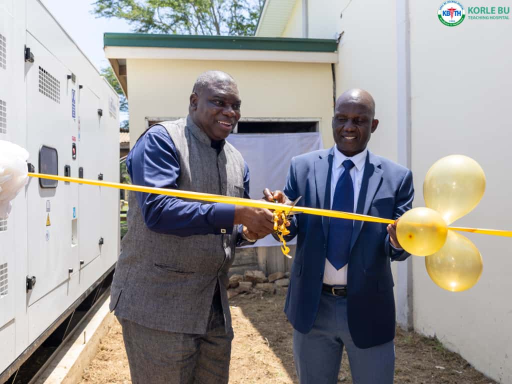 District Assemblies Common Fund (DACF) Hands Over Standby Generator to Korle Bu Teaching ...